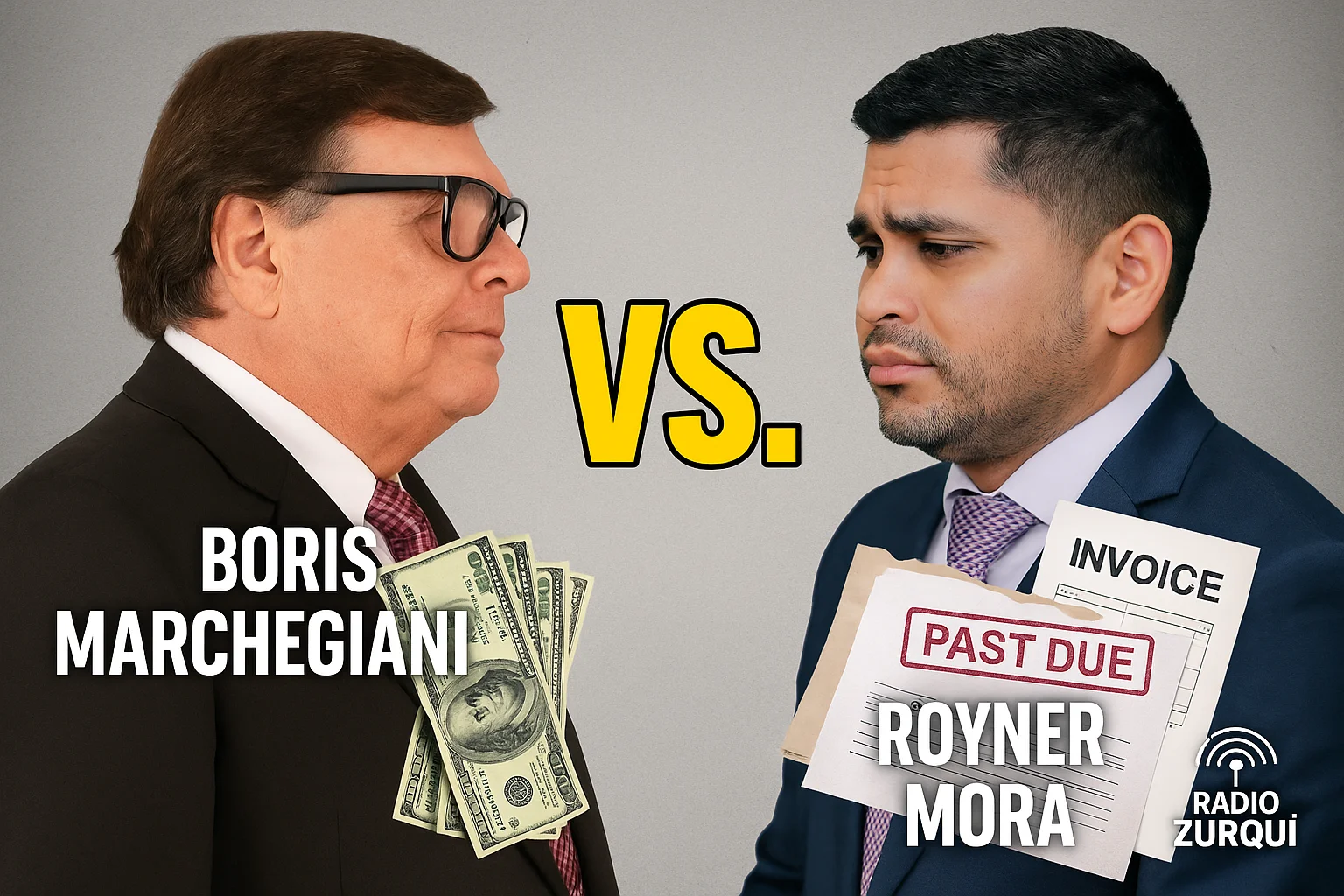 Royner Mora, endeudado y sin rumbo, choca con el millonario Boris Marchegiani — Radio Zurqui